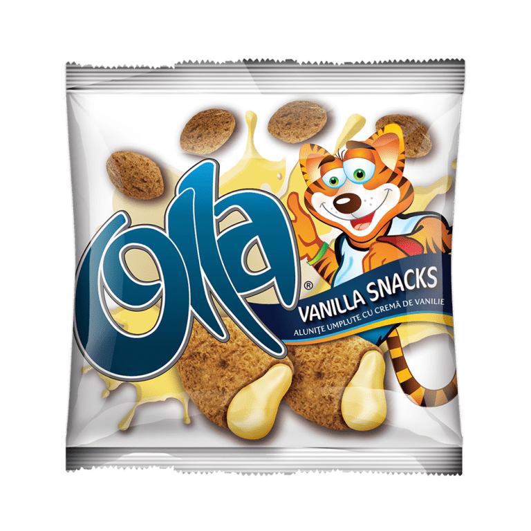 Alunite Olla Snack umplute cu crema de vanilie 100g - Shopius